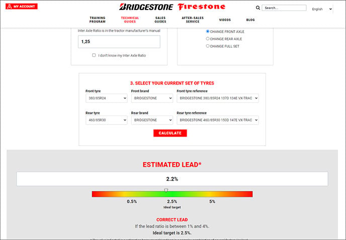 How to use the lead lag calculator